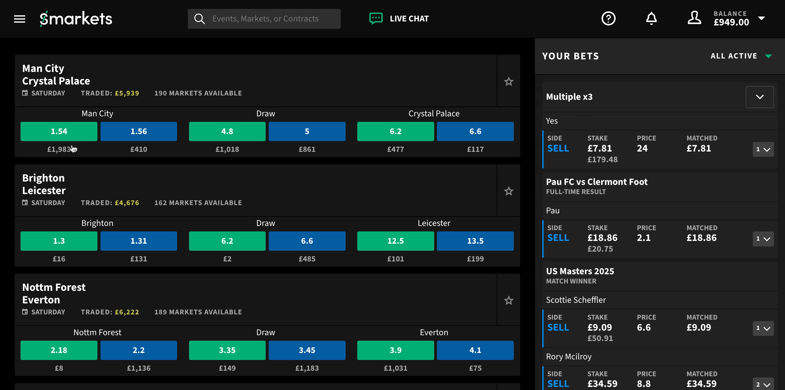 How to lay an acca on Smarkets